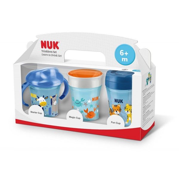 Buy Nuk 3 in 1 Learn To Drink Set (Boy) Online Pakistan | Purejoy.pk