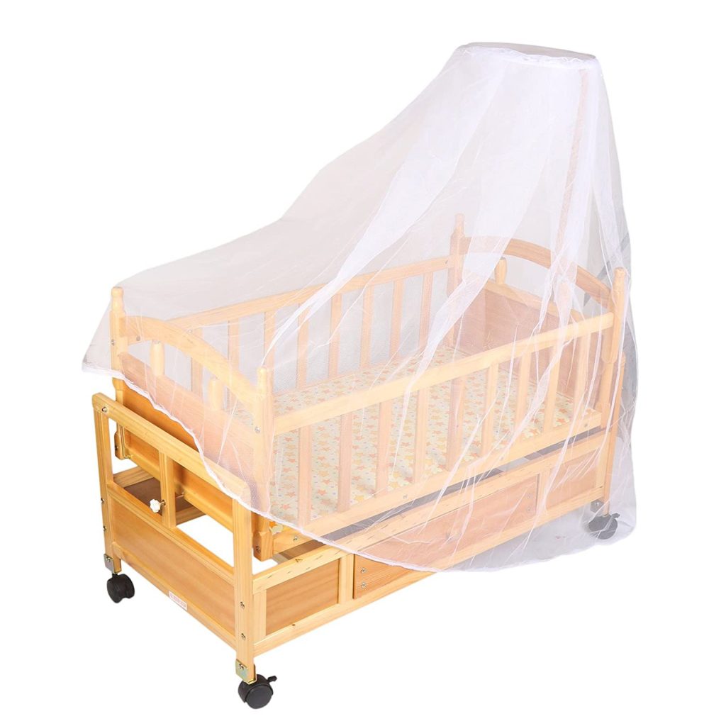 Buy Wooden Baby Cot Swing with Mosquito Net Online Pakistan | Purejoy.pk