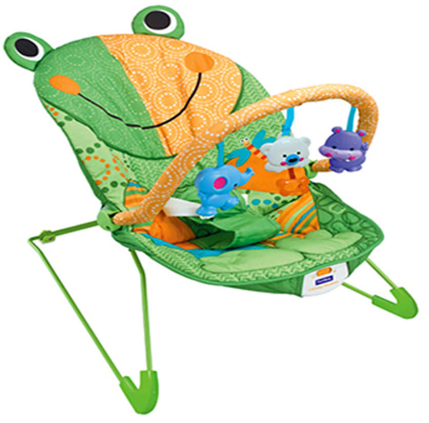 Frog Print Baby Bouncer with Vibrations - Purejoy.pk