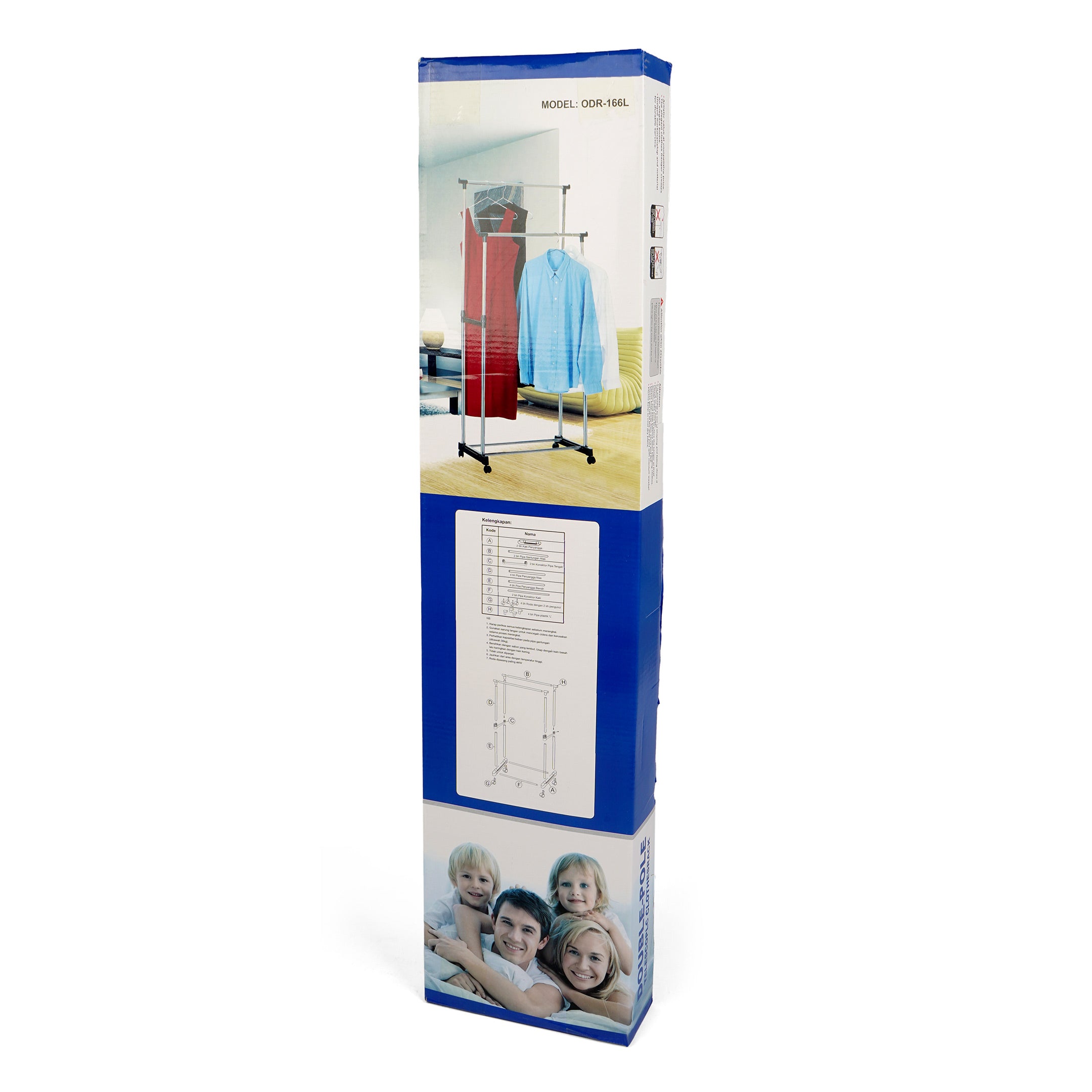 Double Pole Cloth Hanger Stand - Purejoy.pk