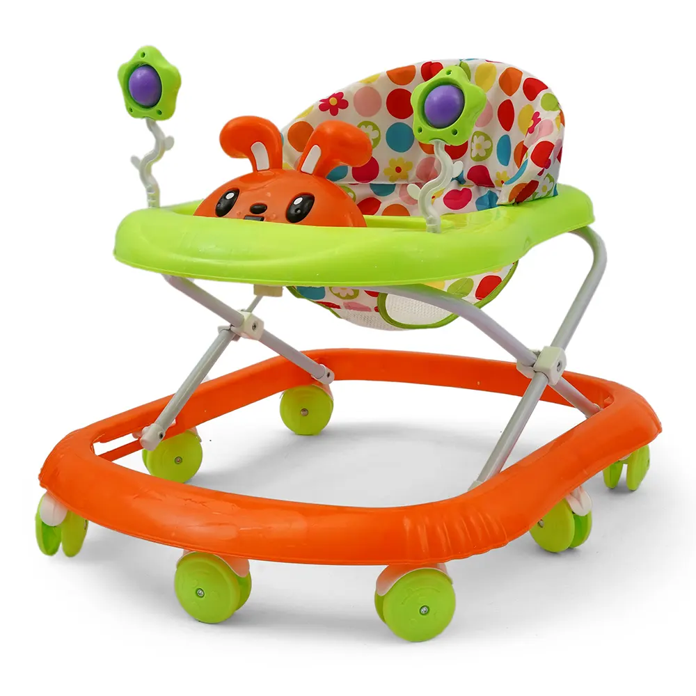Cartoon Face Baby Walker - Multicolor - Purejoy.pk