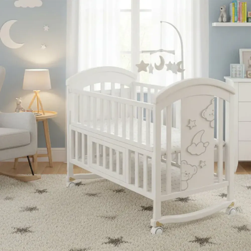 Buy Wooden Baby Cot Online Pakistan - Purejoy.pk